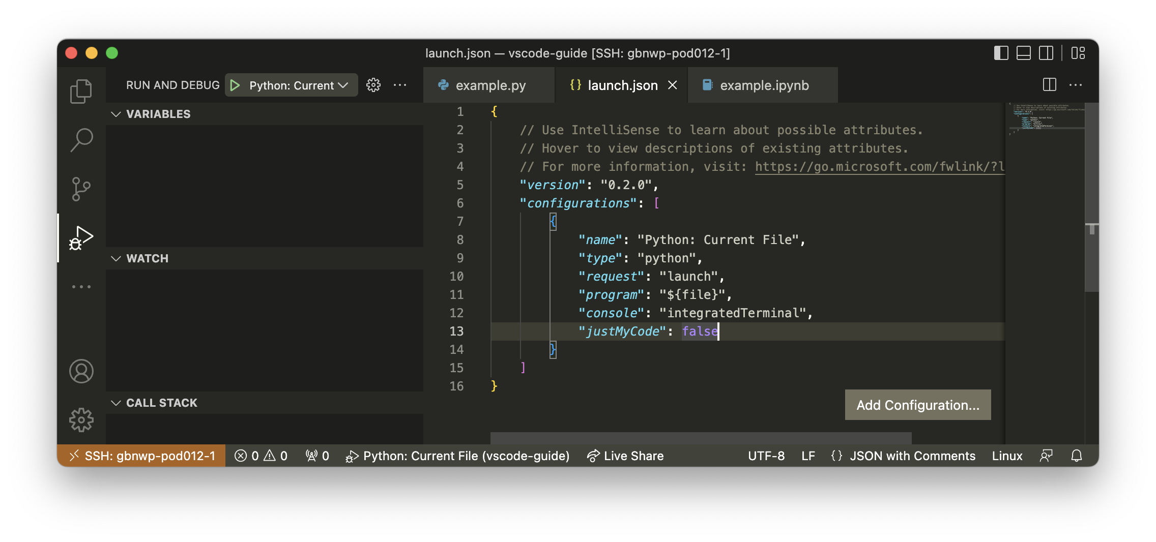 8.2. Using VS Code with the Poplar SDK and IPUs — Tutorials